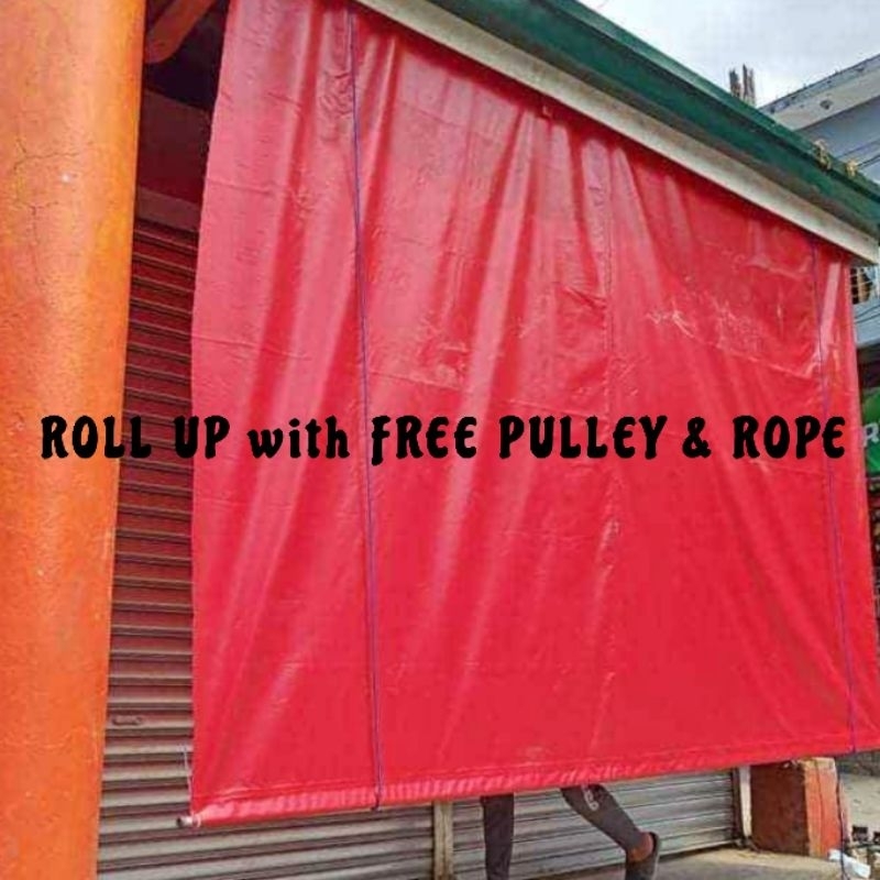 (4ft x 6ft)/ (4ft x 20ft) CUSTOMIZED ROLL UP with FREE PULLEY AND ROPE ...