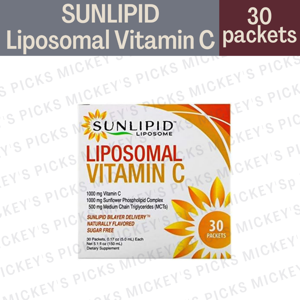 SunLipid, Liposomal Vitamin C, Naturally Flavored, 30 Packets, 0.17 oz (5.0 ml) Each | Shopee ...