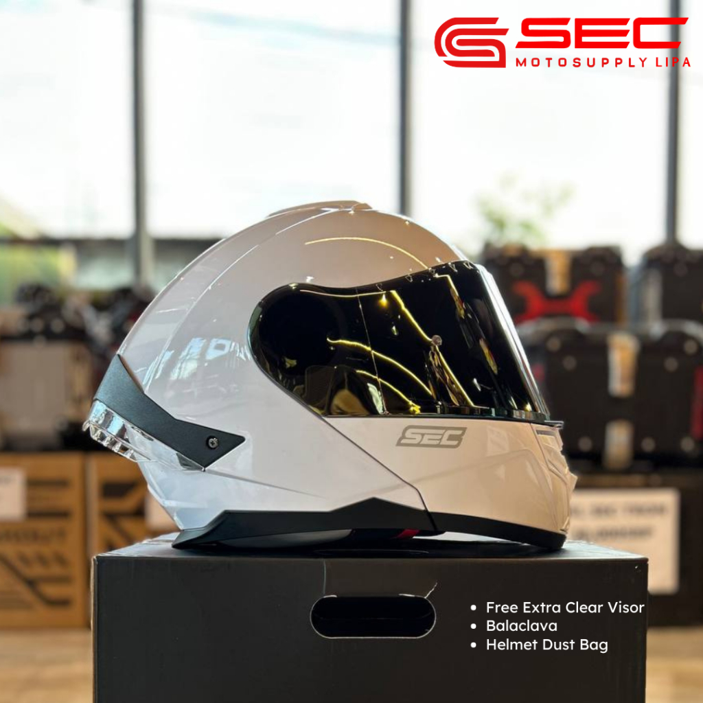 Sec Universe-Solid Modular Helmets dual visor | Shopee Philippines