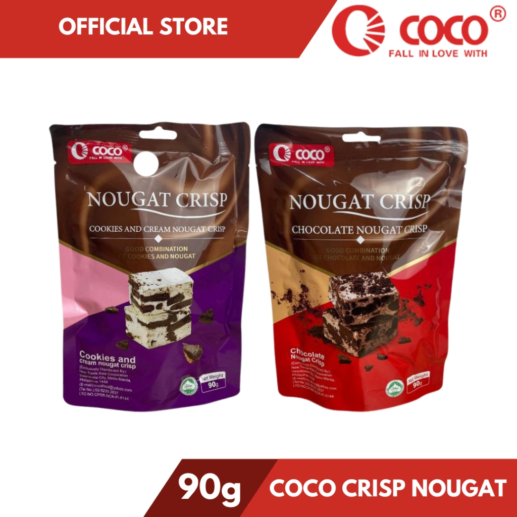 【BUY 1 TAKE 1】COCO Crisp Nougat 90g Series |Chocolate & Cookies n Cream ...