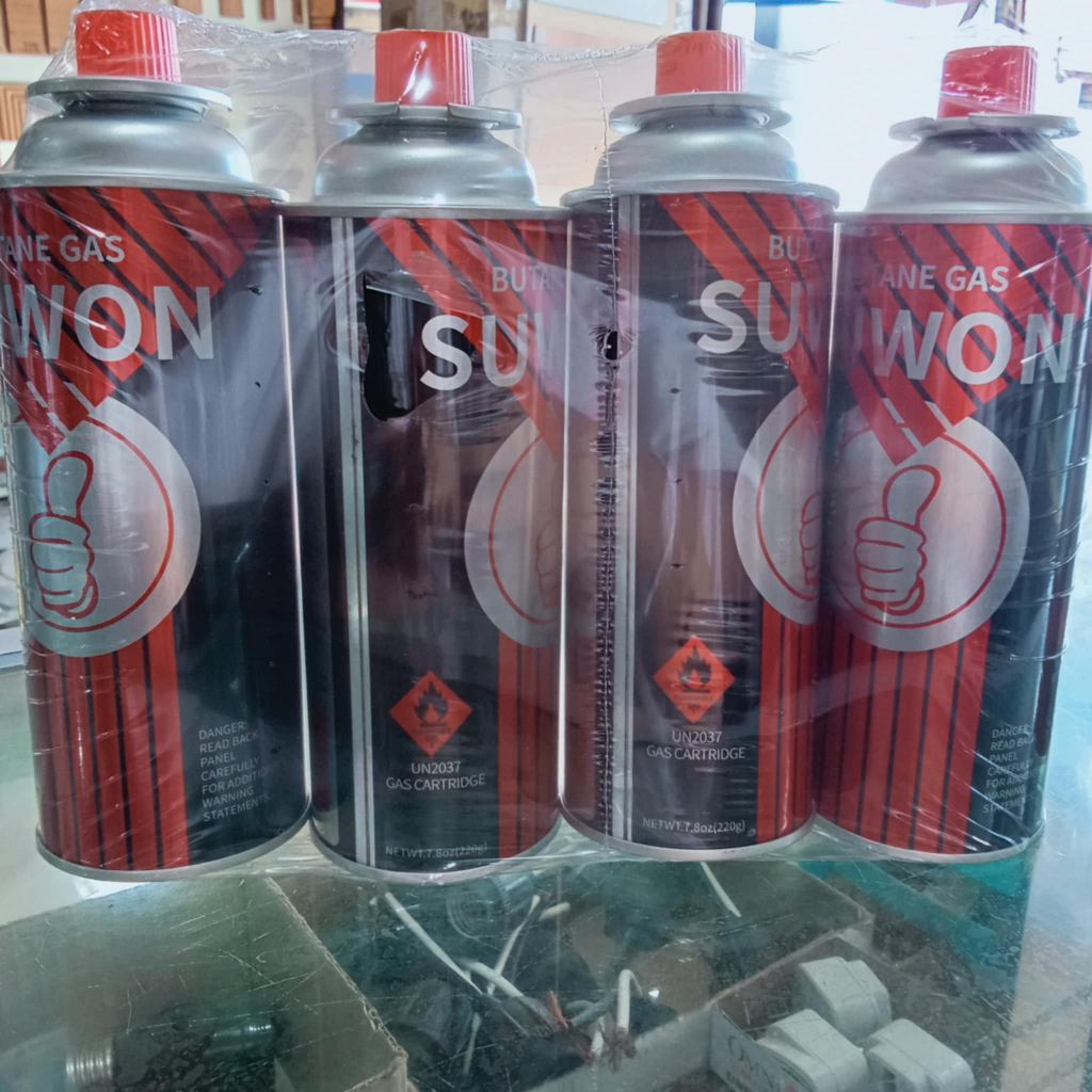 SUWON BUTANE GAS for portable gas range (4 x 220g) | Shopee Philippines