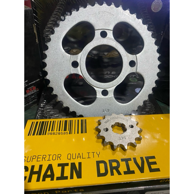 TMX ALPHA125/TMX SUPREMO sprocket set | Shopee Philippines