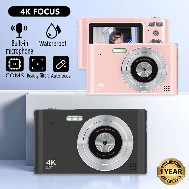 4K 48MP CCD Digital Camera HD Photography Video Camcorder Rechargeable ...