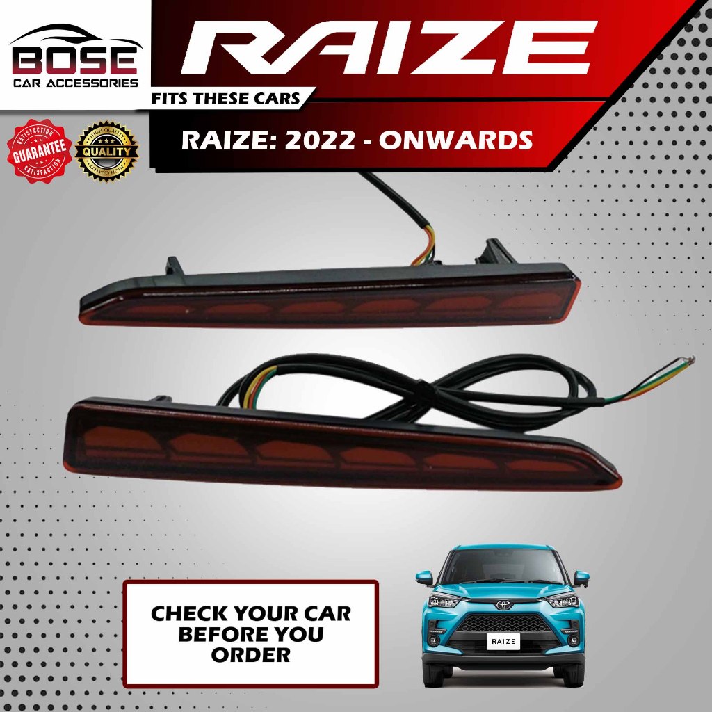 Toyota Raize 2019 - 2021 LED Rear Bumper Light High Quality RBL ...