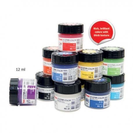 Pentel Poster Color POC-T Permanent Yellow 12ml | Shopee Philippines