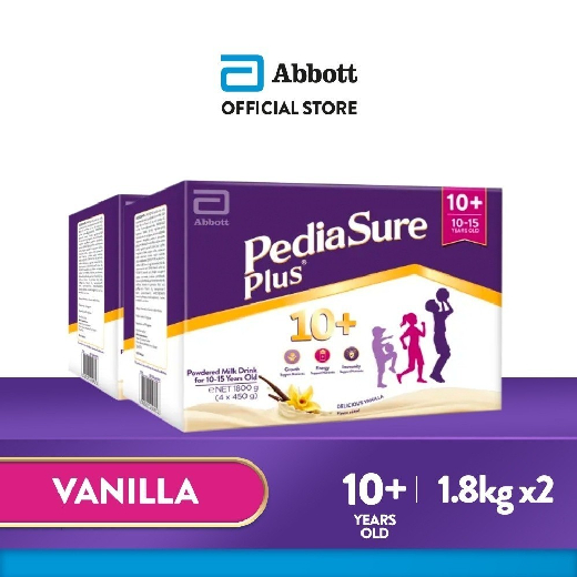 Pediasure Plus 10+ Vanilla 1.8kg Bundle of 2 for Adolescents 10-15 ...