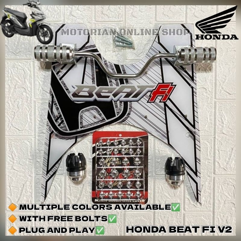 HONDA BEAT FI V2 FIBER MATTING SLIDER BOLTCAP AXELCAP WITH FREE BOLTS ...