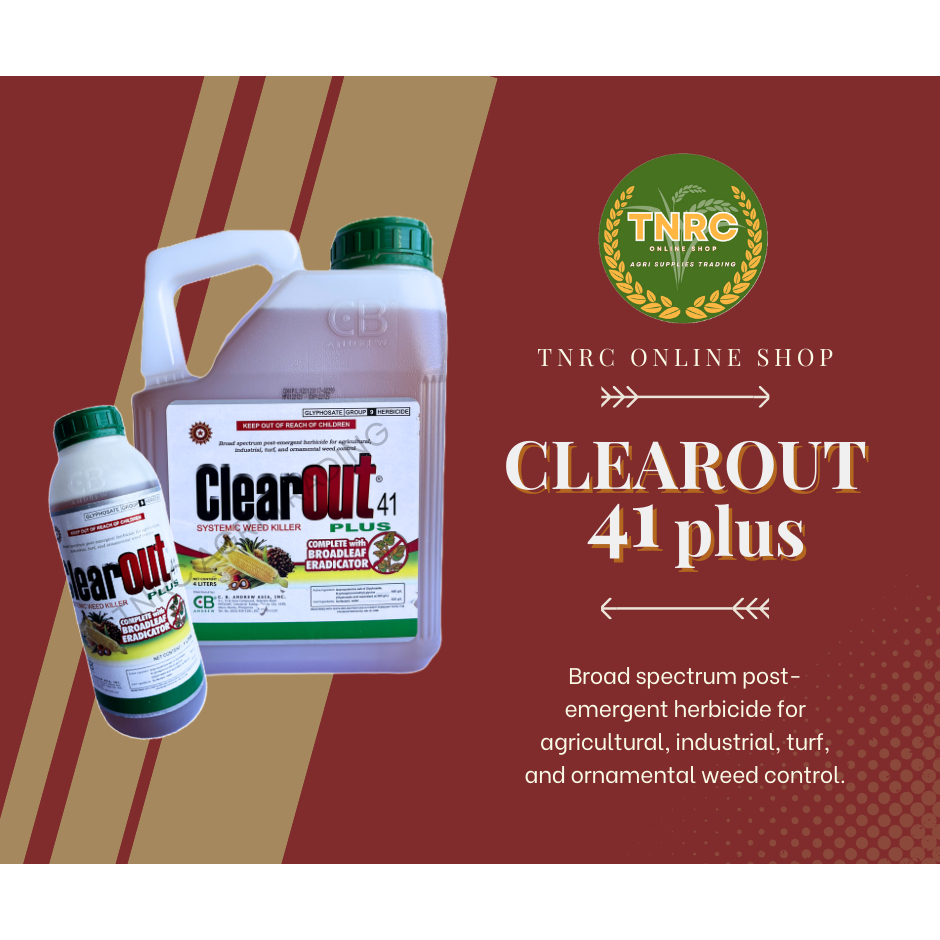 [TNRC] 1 Liter CLEAROUT 41 PLUS SYSTEMIC HERBICIDE | Broad Spectrum weed control, pampuksa ng ...