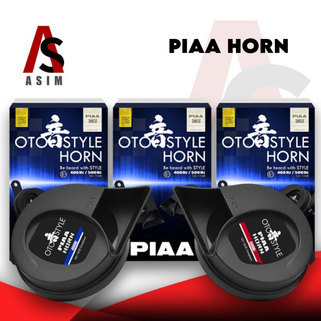 ASIM MOTORCYCLE ORIGINAL PIAA HORN OTO STYLE GOLD QR CODE UNIVERSAL HORN | Shopee Philippines
