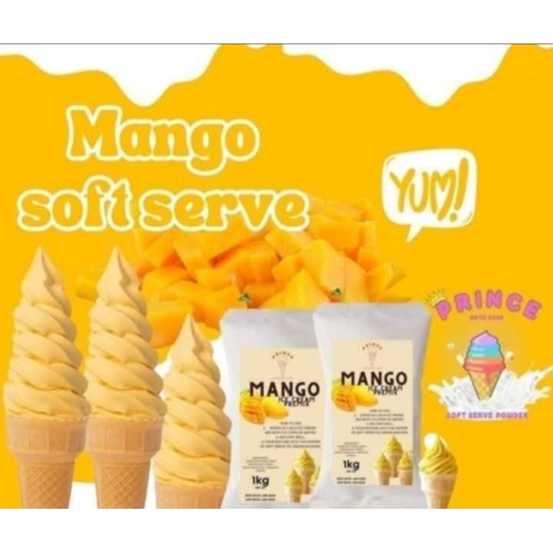 mango soft serve ice cream powder prince | Shopee Philippines