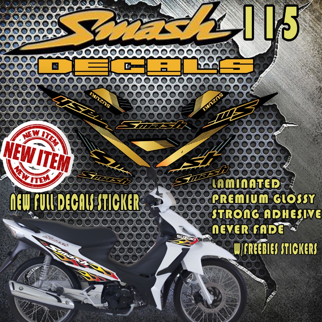 SMASH115 NEW FULL DECALS MOTORCYCLE STICKERS/ SMASH115 FULLDECALS ...