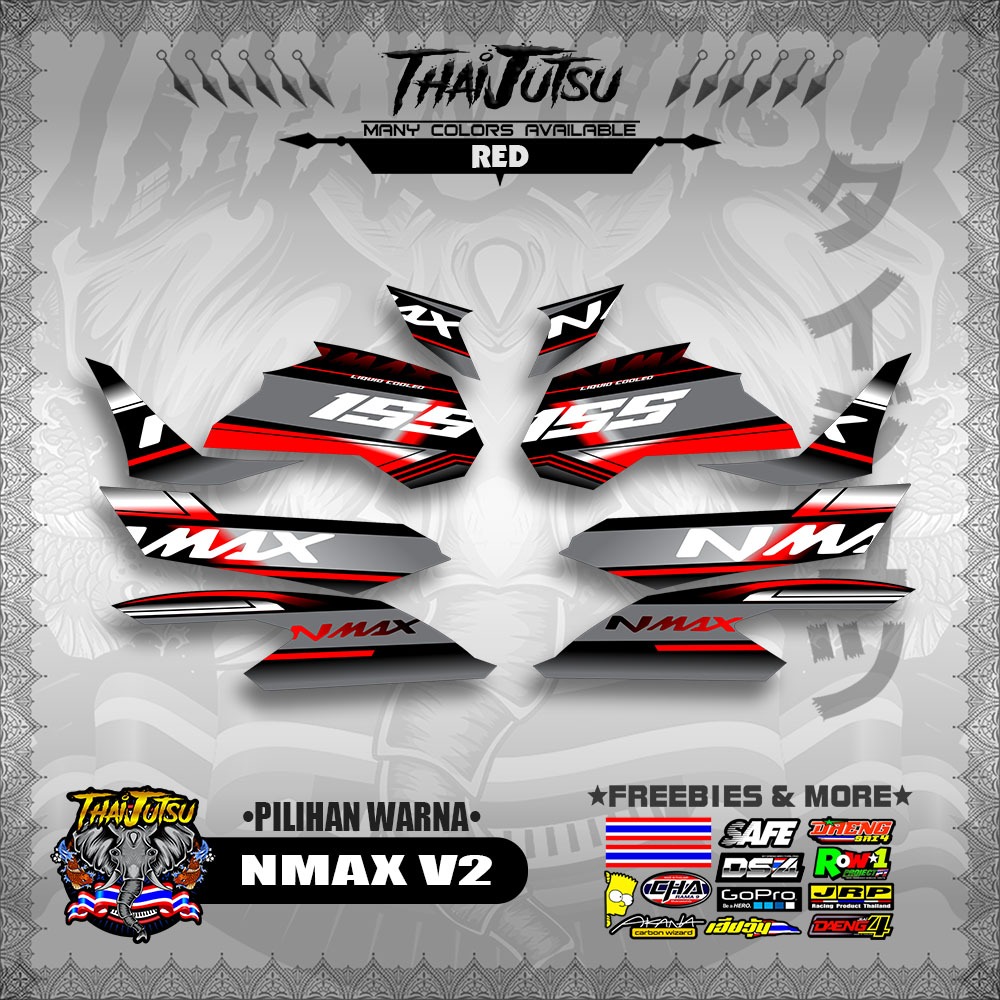 NMAX V2 MALAYSIAN STICKER DECALS ( PILIHAN WARNA )【ThaijutsuStickers ...