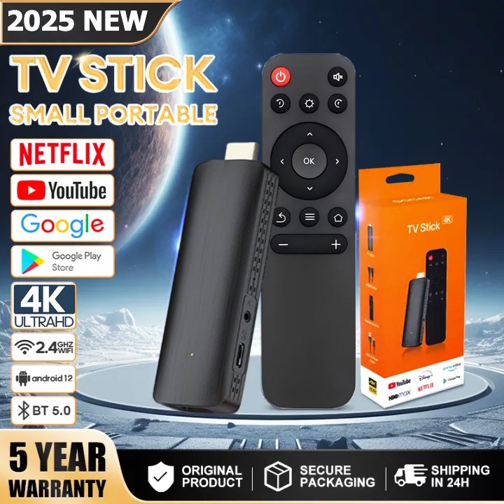 4K TV Stick Smart HD Mini TV Box Android 13 HDMI 128GB Google Netflix ...