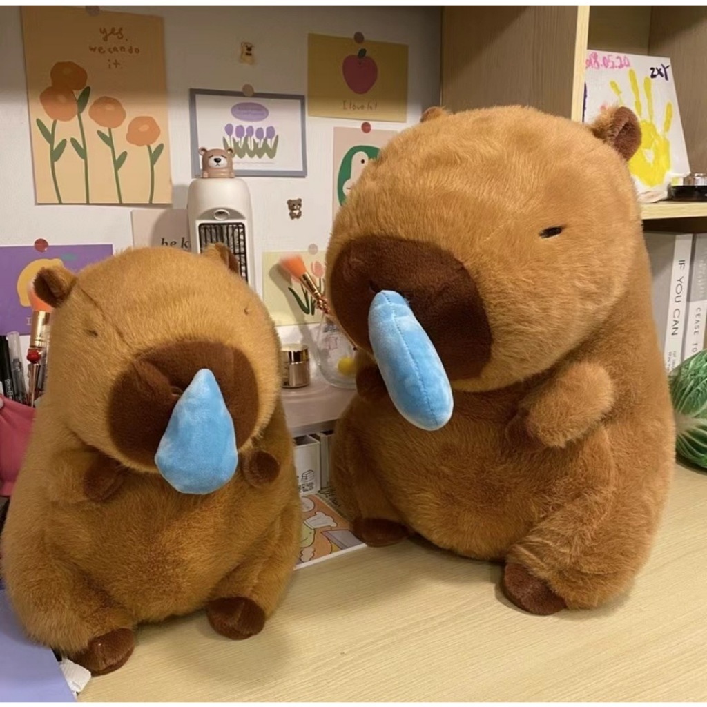 Cute Capybara 4 Sizes Plush Doll Toys Creative Sitting Doll Funny ...