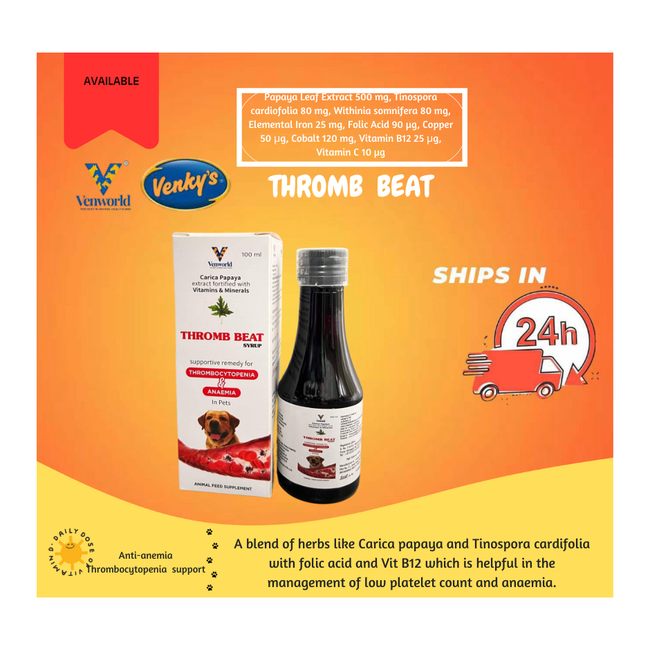 THROMB BEAT SYRUP for Dogs and Cats (100ml) | Shopee Philippines