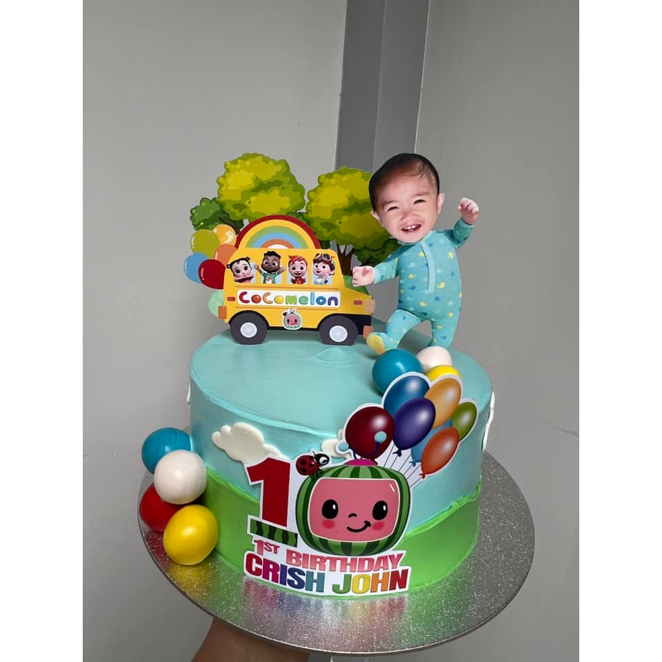 Cocomelon Personalize cake topper & Cupcakes topper | Shopee Philippines