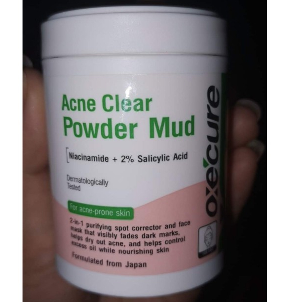 OXECURE Acne Clear Powder Mud 50g | Shopee Philippines
