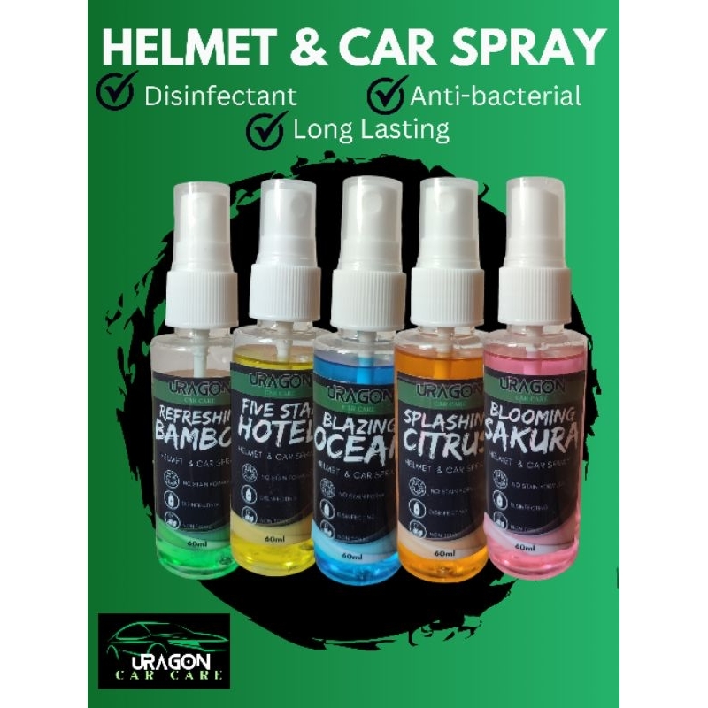 HELMET AND CAR DISINFECTANT SPRAY 60ML | Shopee Philippines