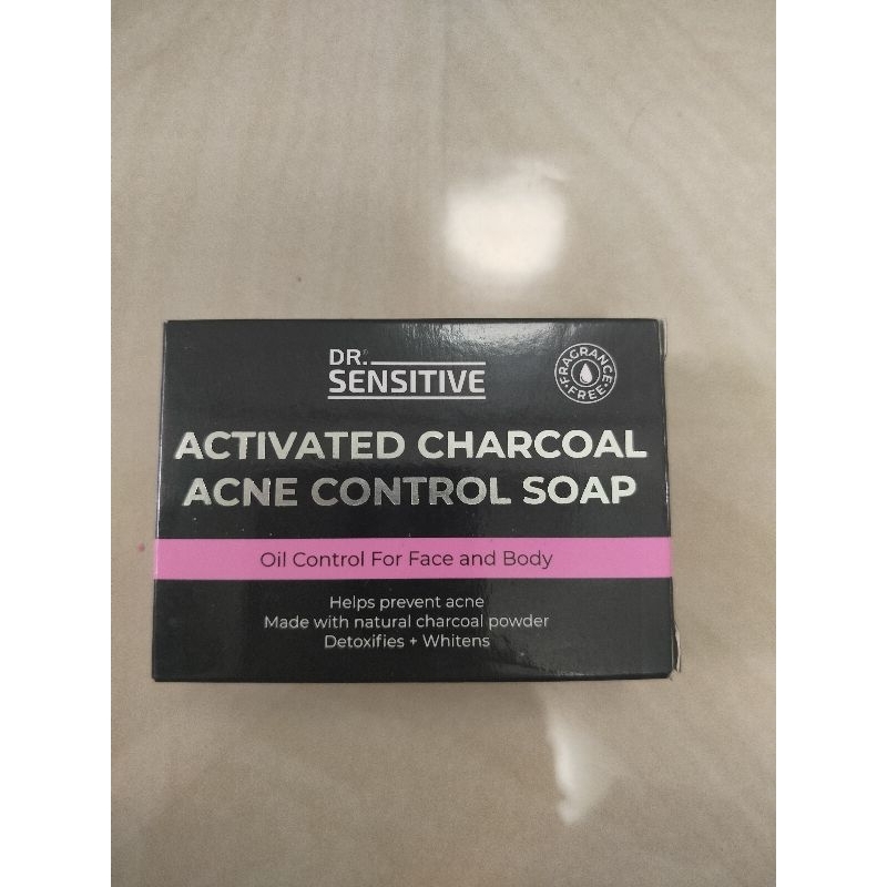 Dr Sensitive Charcoal acne control soap face & Body 120g | Shopee ...