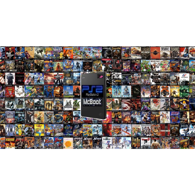 PS2 games plug and play External HD 500 GB for PS2 Mcboot 122 games ...