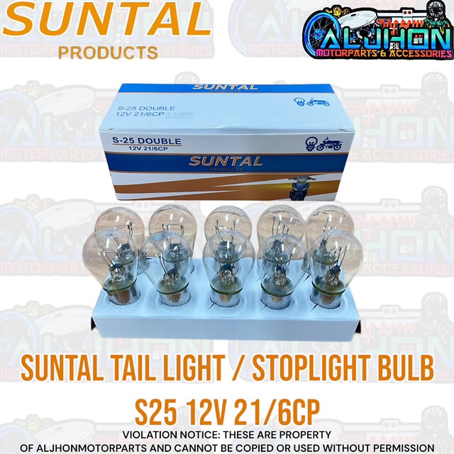 SUNTAL TAIL LIGHT / STOPLIGHT BULB S25 12V 21/6CP | Shopee Philippines