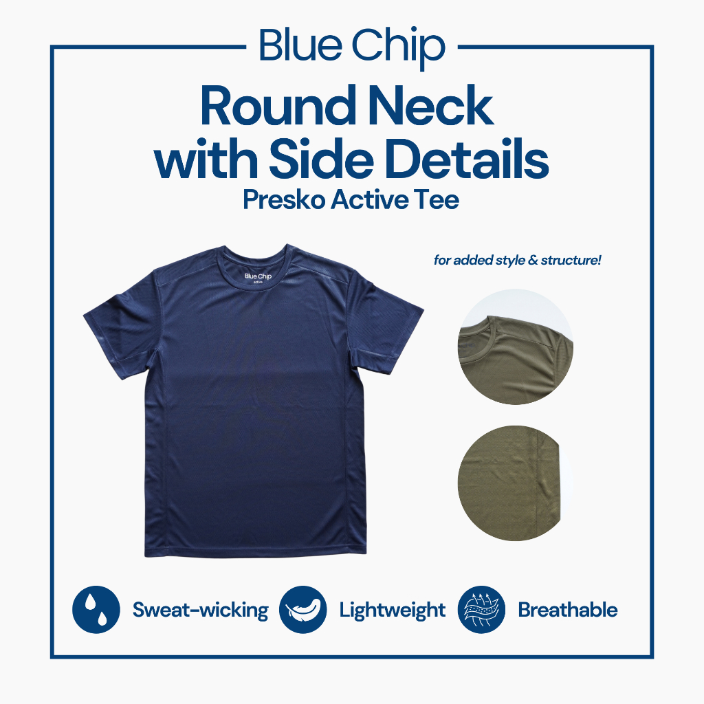 Presko Active Tee - Men's Sports Shirt, Quick Dry, Gym & Running T ...