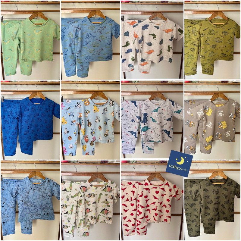 Idlip kids BOYS(1-8yo) Printed Cotton Pajamas Terno Set - Collection 1 ...