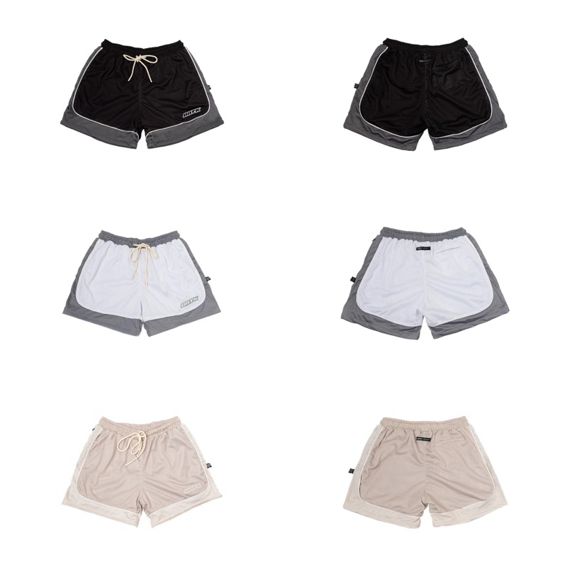 DBTK Cipher Spliced Shorts | Black/Gray, White/Gray, Khaki/Cream ...