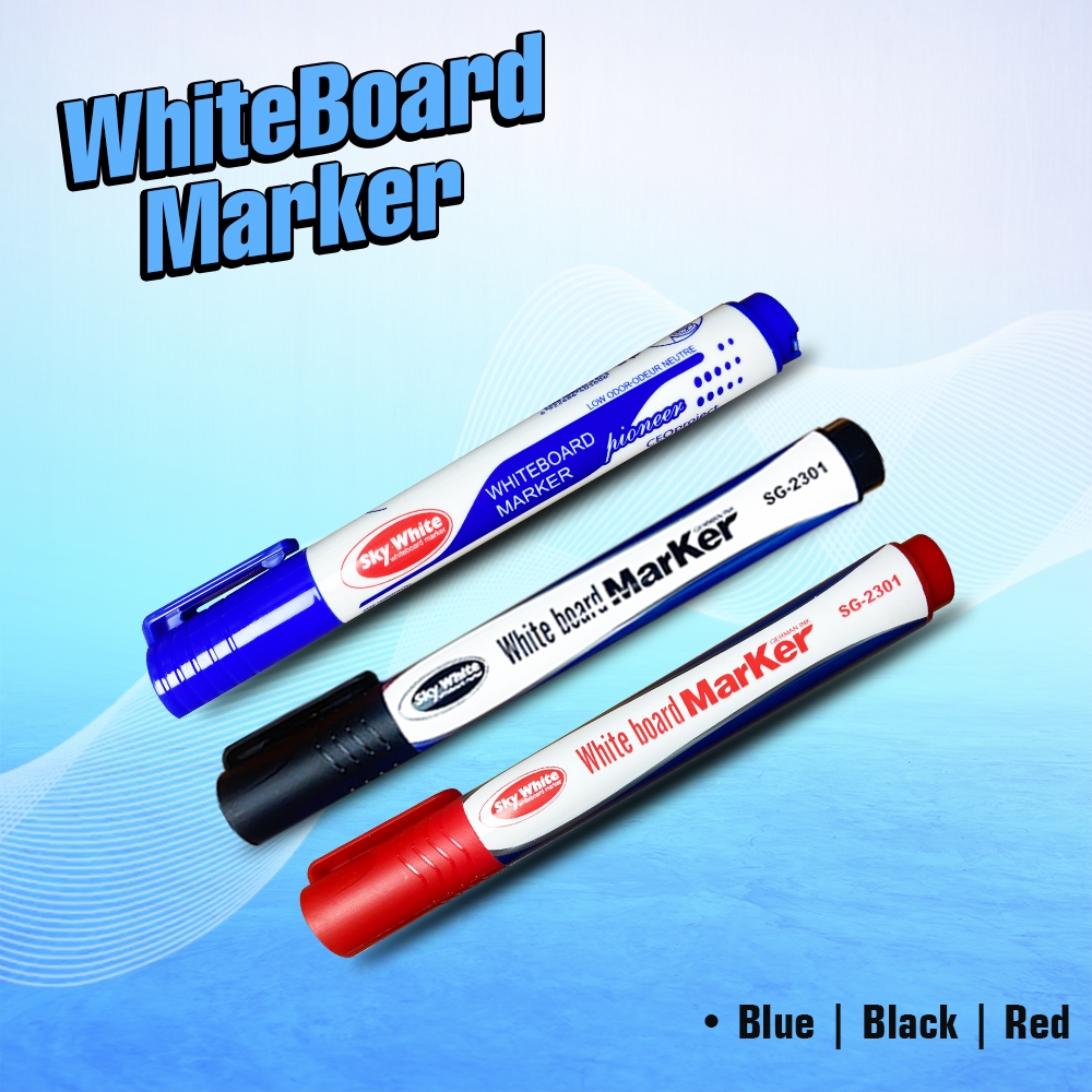 Whiteboard Marker Black Blue Red Ultra Fine Tip Odorless Marker ...