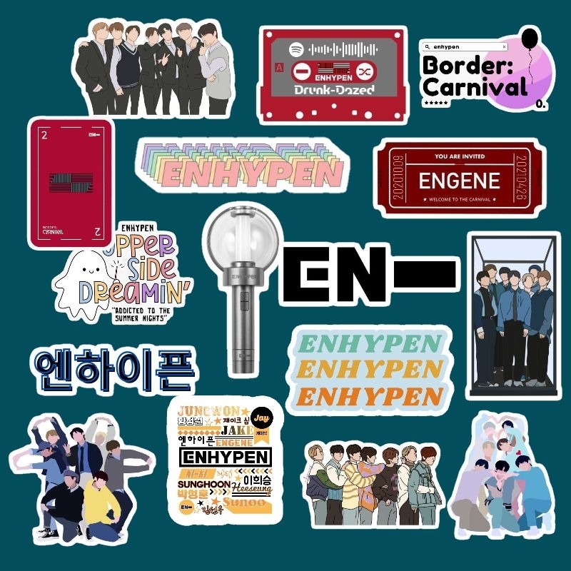 [KPOP] Enhypen Stickers | Vinyl Matte Laminated Waterproof and ...