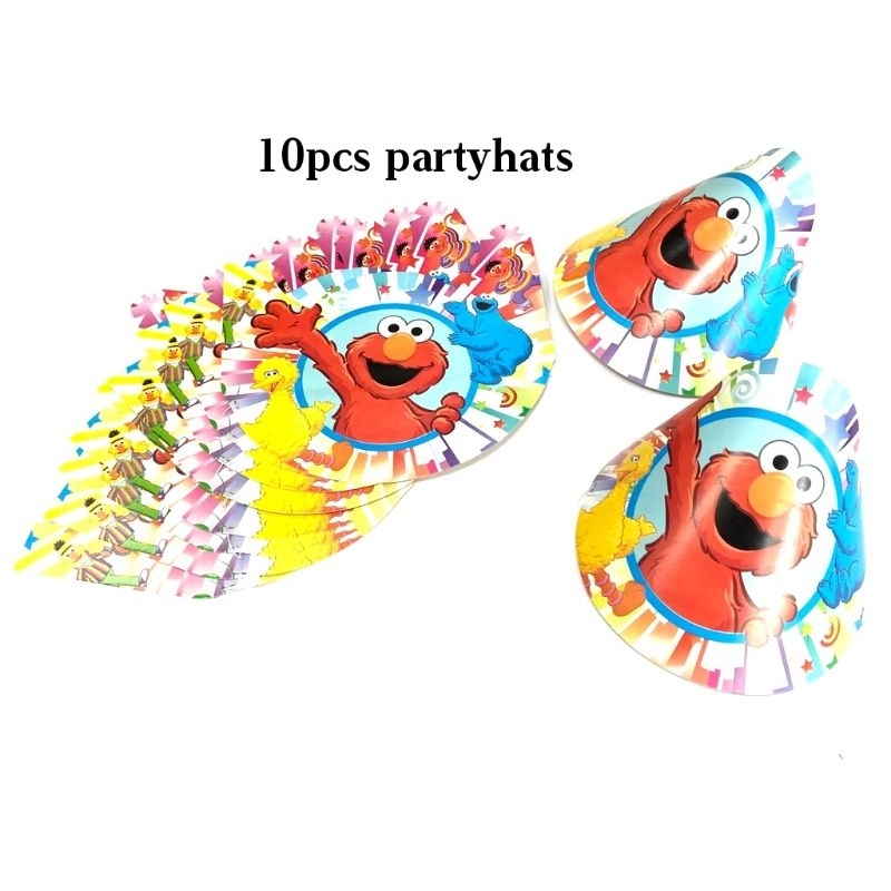 10pcs Character Birthday Party hats sesame street theme party|10pcs per ...