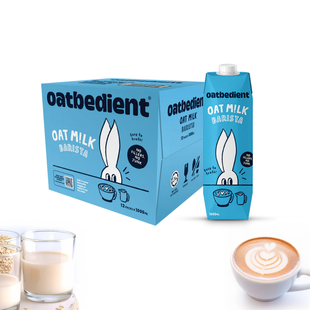 Oatbedient Barista Oat Milk 1L | Plant-Based, No Added Oil/Sugar ...