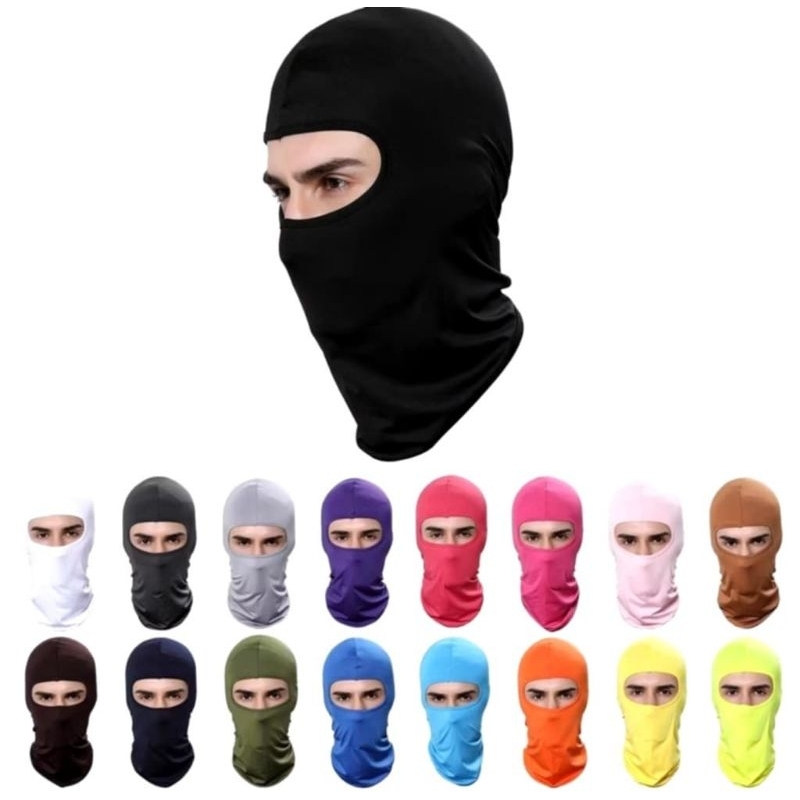 Balaclava Full Face Black/Red/White/Blue/Grey/Orange | Shopee Philippines