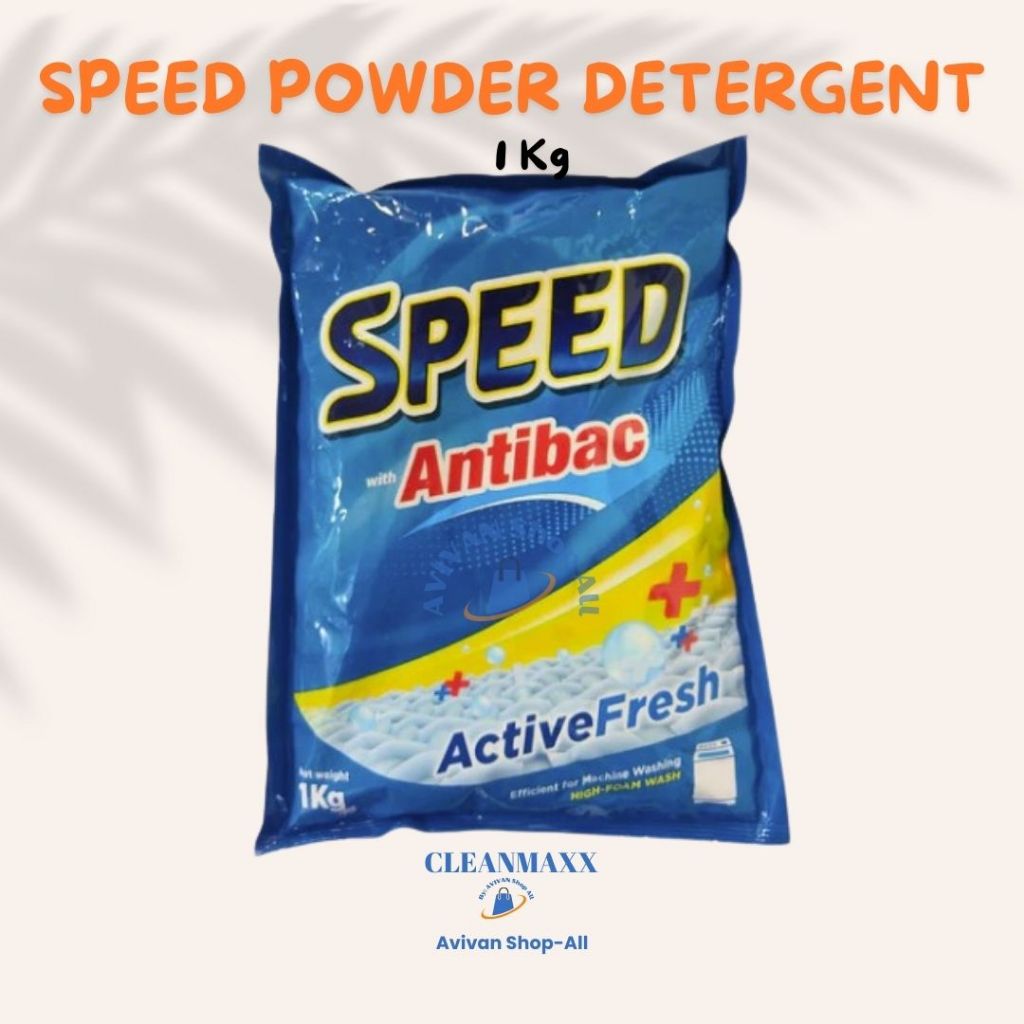 Speed Active Fresh Laundry Detergent | 1kg | Powder Soap | Shopee ...