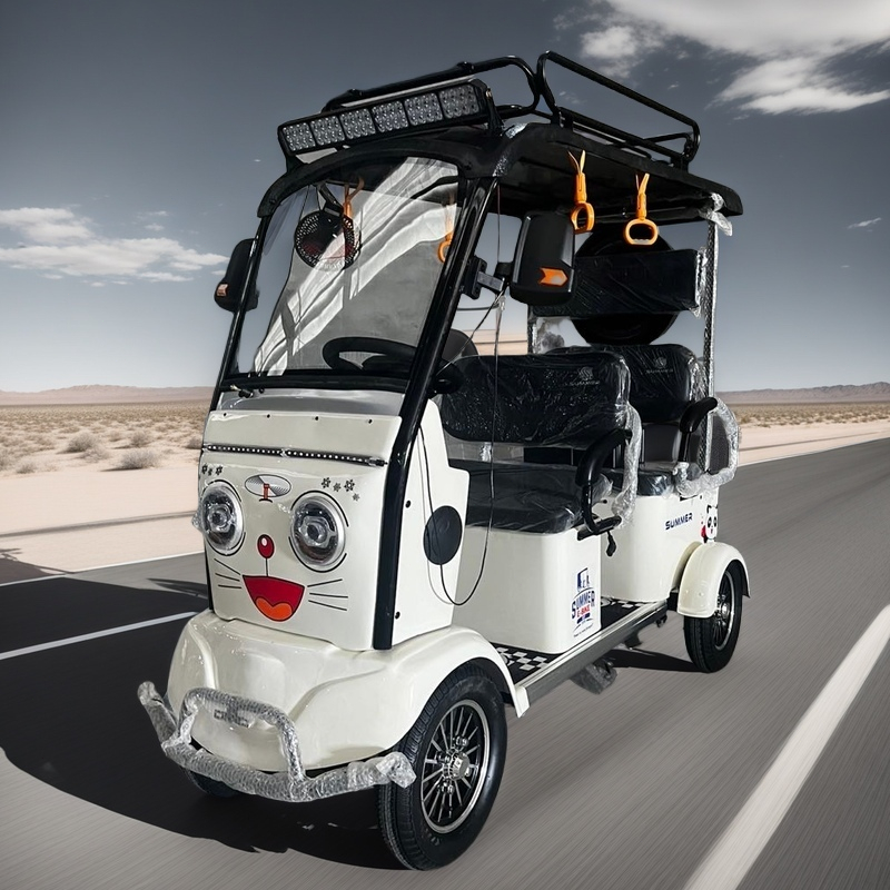Mini Bus Electric four-wheeler elderly pick up children Shed four-wheel ...