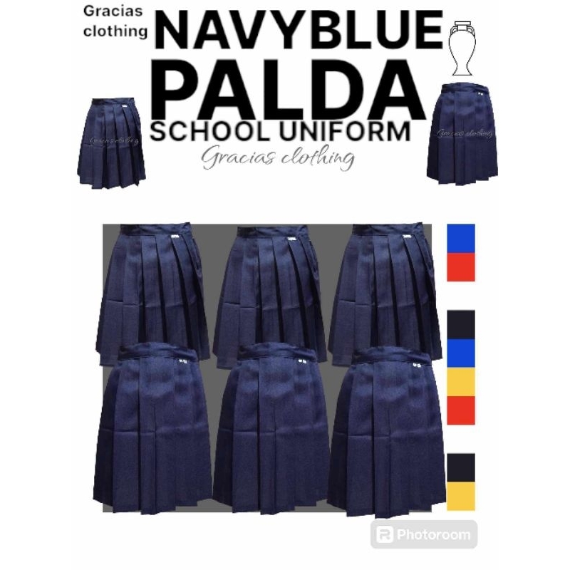 NAVY BLUE PALDA ROUND PLATES AND BACK PLATES PALDA SCHOOL UNIFORM KIDS ...