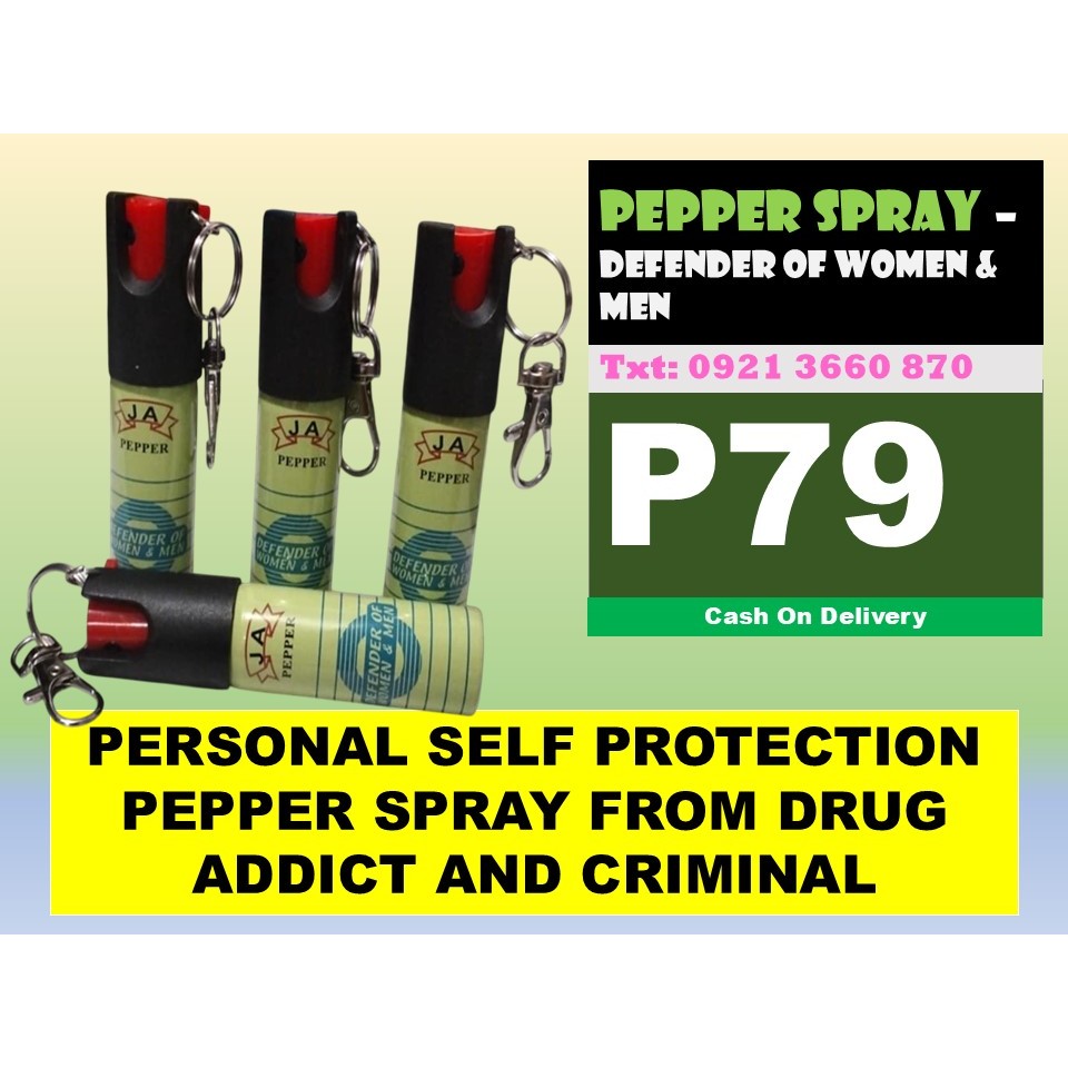 pepper spray - Defender of Women Men and Children 20grams | Shopee ...