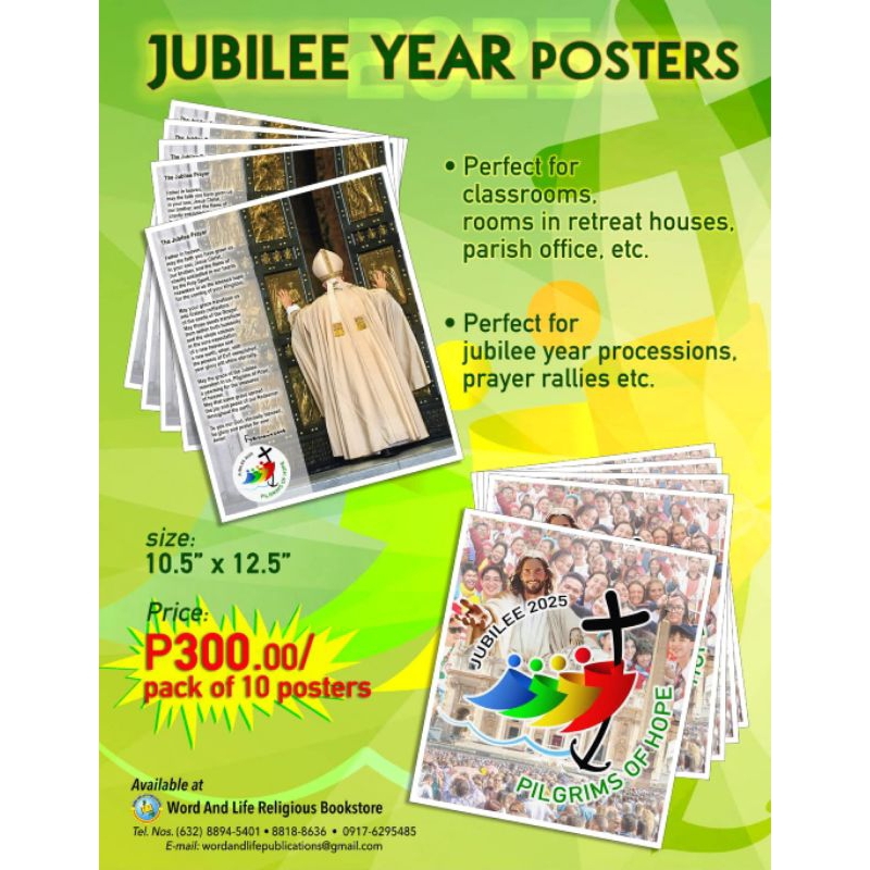 POSTER - JUBILEE YEAR POSTERS (10 PCS / PACK) | Shopee Philippines
