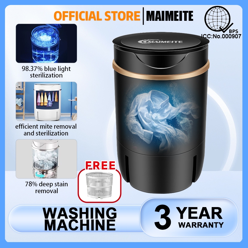 Mmeite mini washing machine 4.5KG with dryer portable washing machine ...