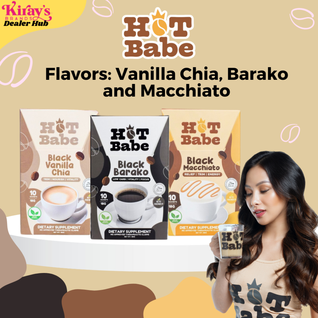 HOT BABE COFFEE | Macchiato, Black Barako, Vanilla Chia | Kiray's Brand ...
