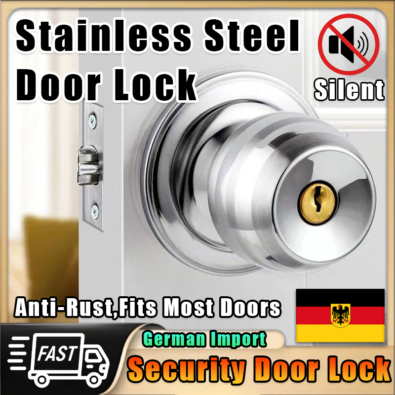 Elliptical Door Lock Stainless Steel Anti-Theft Lock Kitchen Bathroom ...