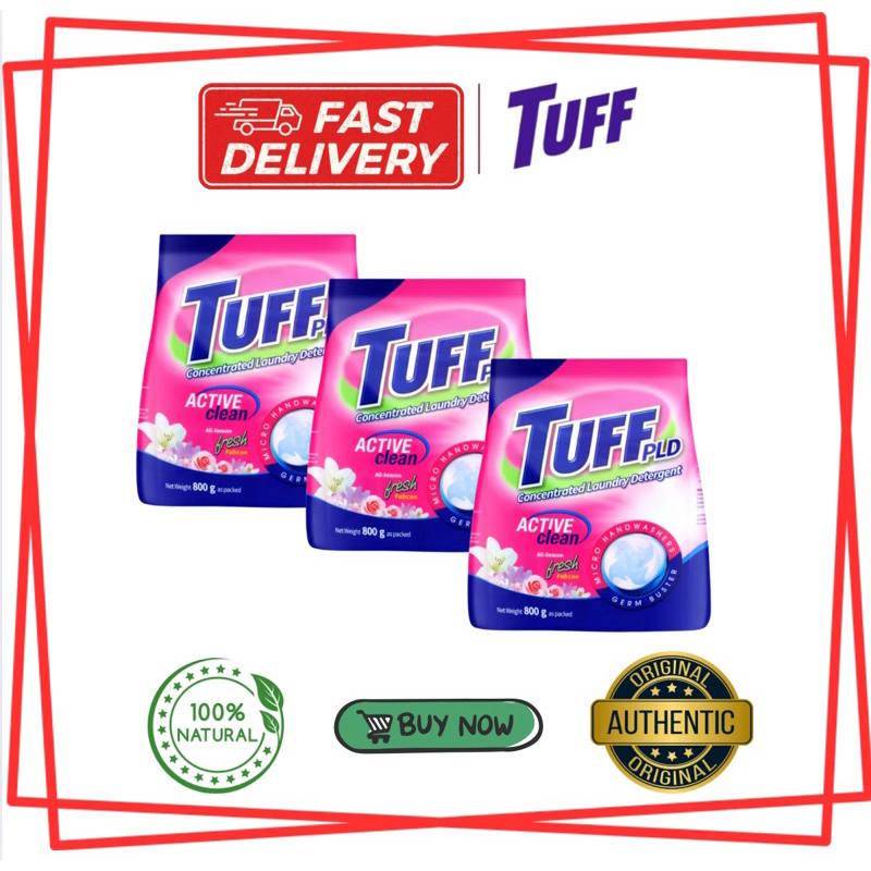 Tuff Powder Laundry Detergent Active Clean Fresh 800 grams 100% ...