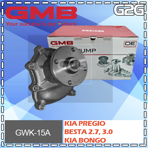 Water Pump Assembly GMB GWK-15A KIA PREGIO, BESTA 2.7, 3.0, KIA BONGO ...