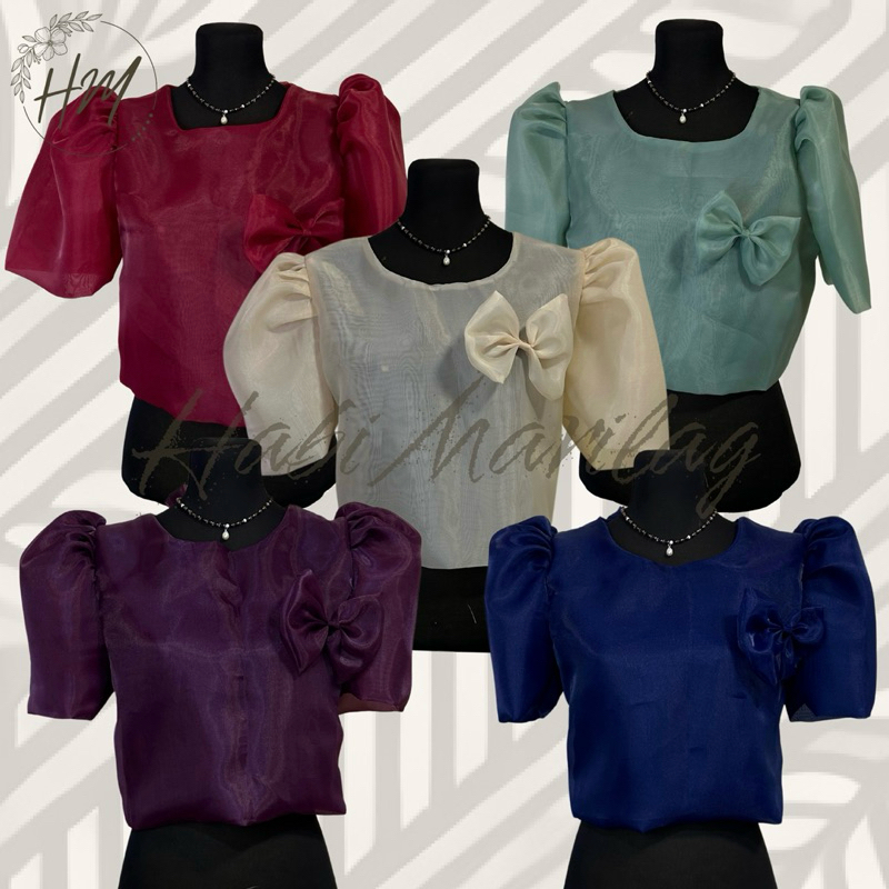 Modern Filipiniana Kimona with Detachable Ribbon (Taiwan Jusi) | Shopee ...