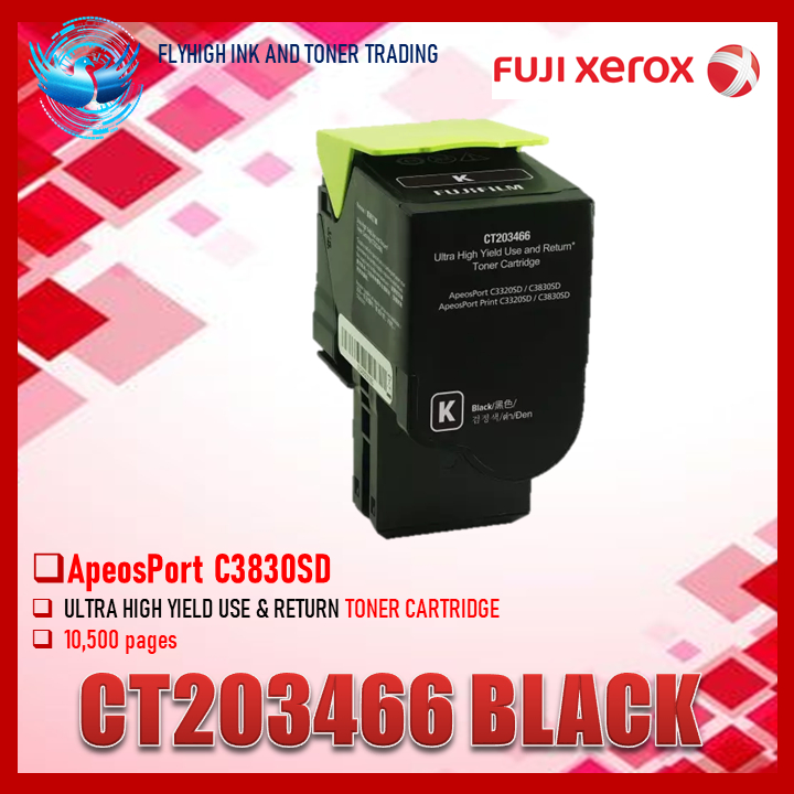 Fuji Xerox CT203466 BLACK Original Ultra High Yield Use and Return ...