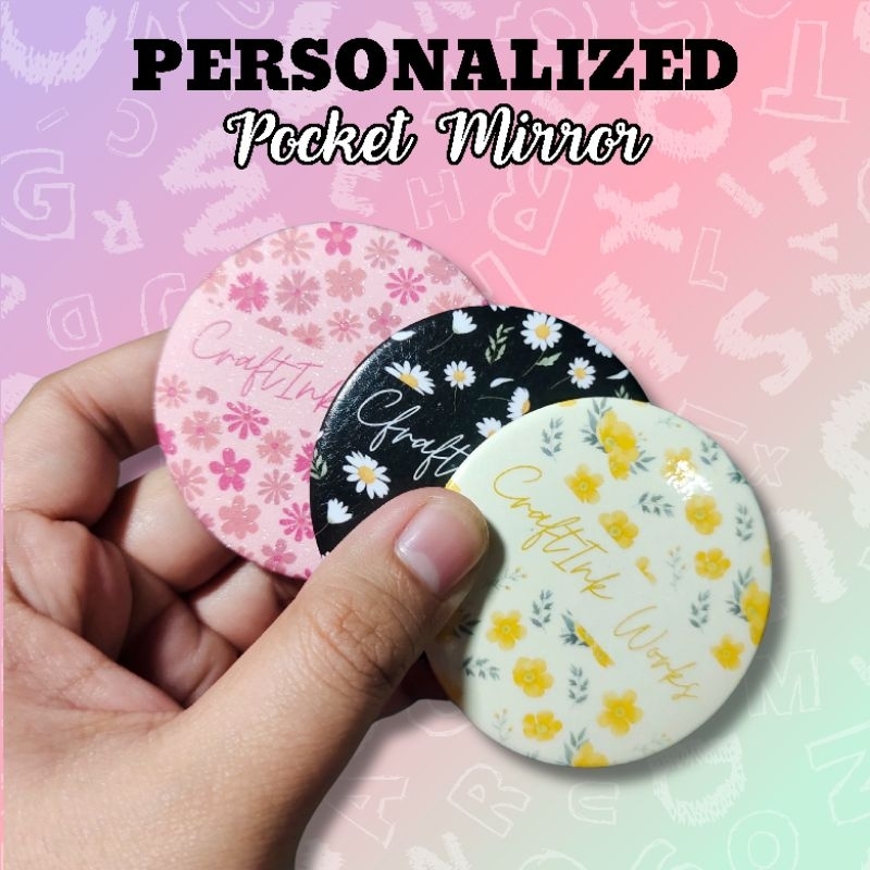 Personalized Pocket Mirror - 58mm | Shopee Philippines