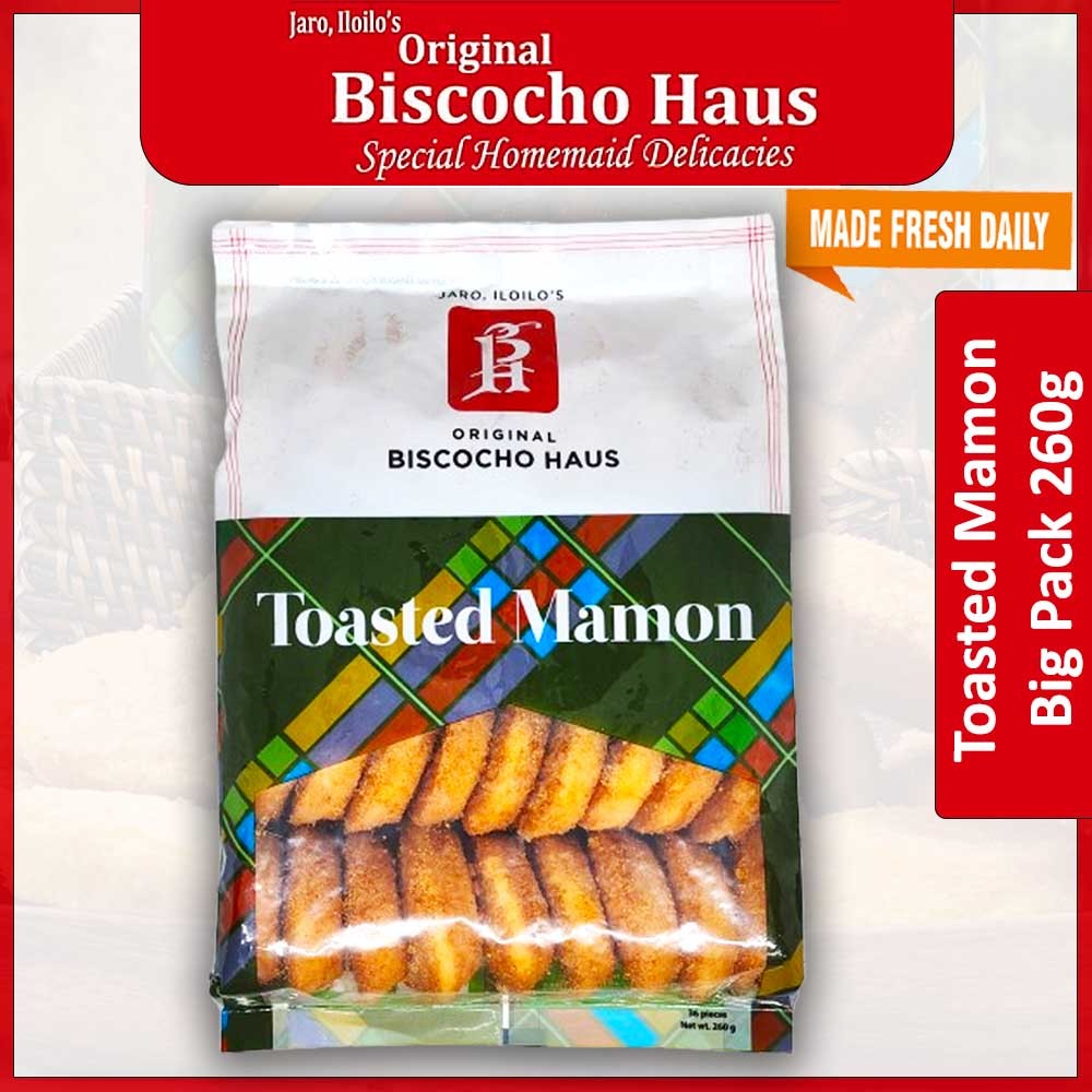 Toasted Mamon Big 1 Pack 260 grams Biscocho Haus Iloilo Pasalubong ...