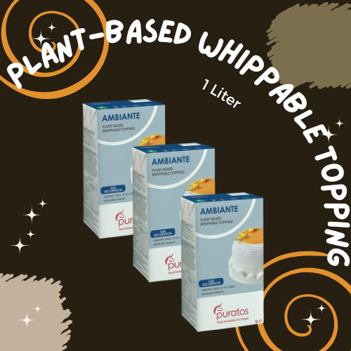 AMBIANTE NON DAIRY CREAM TOPPING WHIPPING CREAM 1 LITER ( PACK OF 3 ...