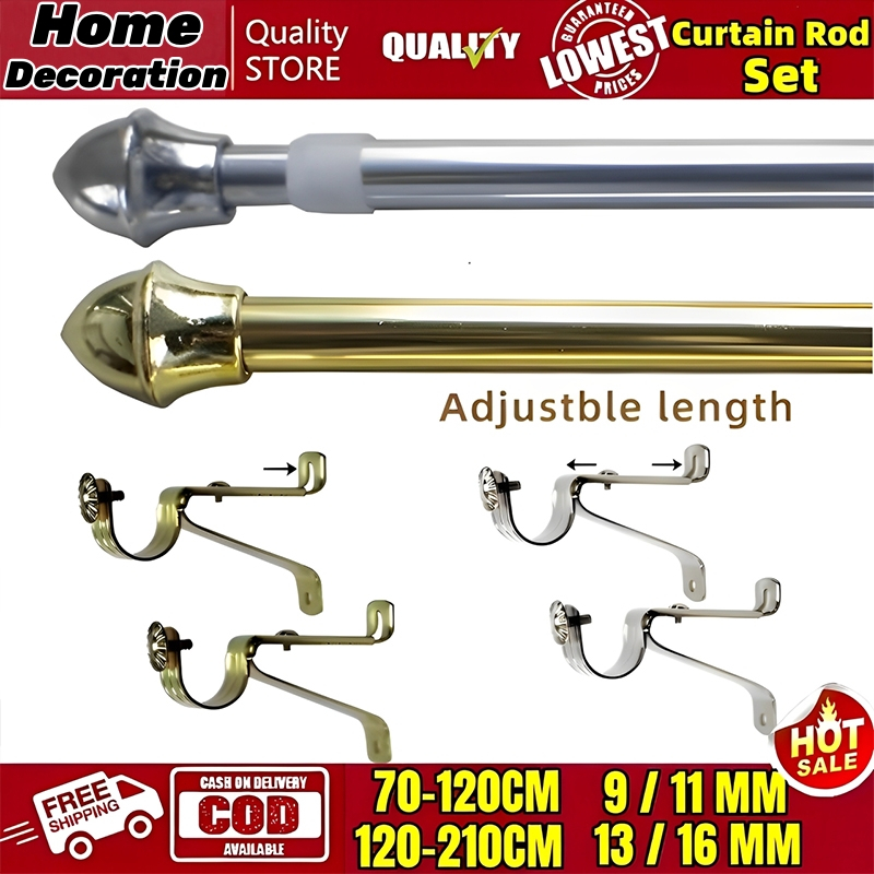 BUY 1 TAKE 1 Extendable Set For Windows Curtain Rod With Bracket Set 70 ...