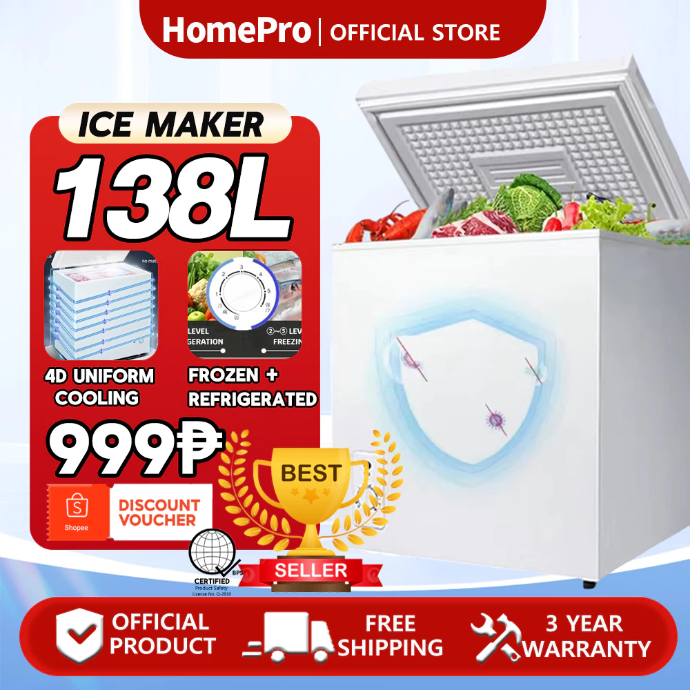 HomePro Freezer Inverter Chest Freezer Refrigerator Mini Freezer ...